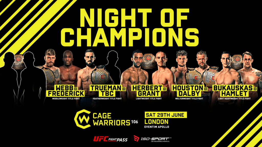 Light Heavyweight Title Fight set for CW106: Night of Champions ...