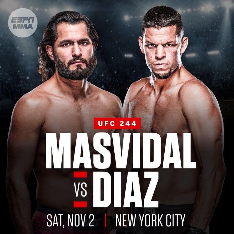 Why Nate Diaz vs Jorge Masvidal is the Perfect UFC 244 Main Event ...