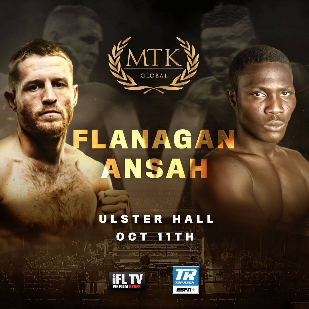 Flanagan Opponent Revealed for Belfast – FightPost: Boxing & MMA News