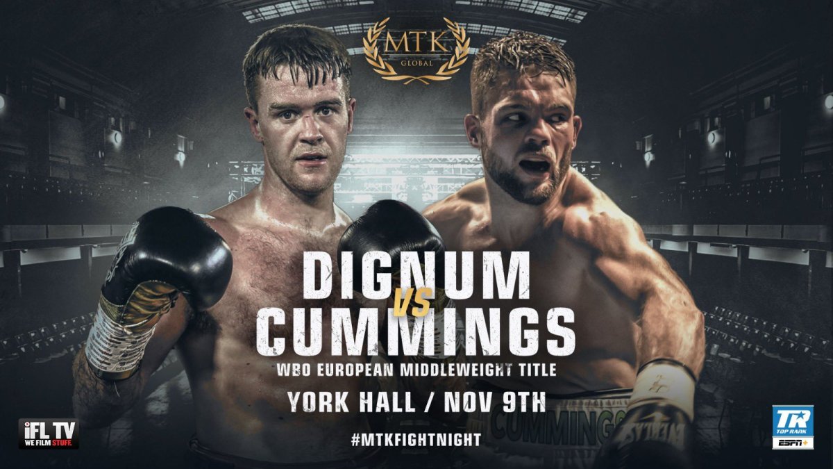 Dignum & Cummings Collide for Title – FightPost: Boxing & MMA News