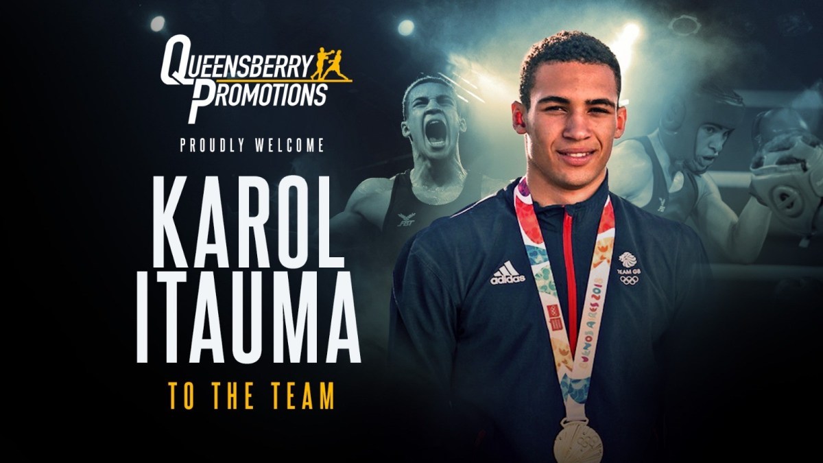 OLYMPIC YOUTH GOLD MEDALIST KAROL ITAUMA TURNS PRO WITH QUEENSBERRY ...