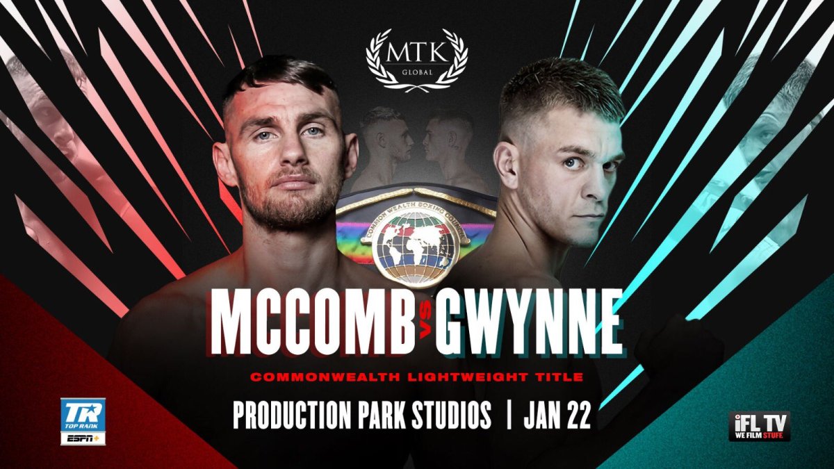 Sean McComb Faces Gavin Gwynne For Commonwealth Lightweight Title ...