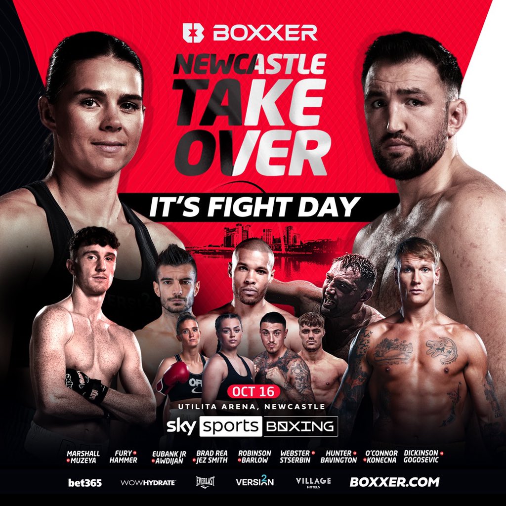BOXXER NEWCASTLE FINAL RUNNING ORDER AND WEIGHTS – FightPost: Boxing ...