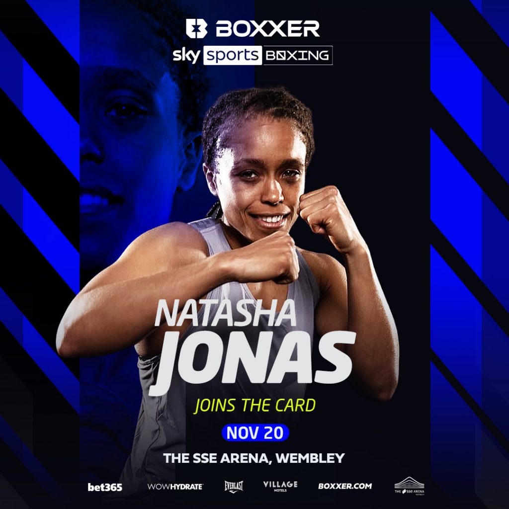 NATASHA JONAS ADDED TO NOVEMBER 20 BOXXER LINE UP AT SSE WEMBLEY ARENA ...