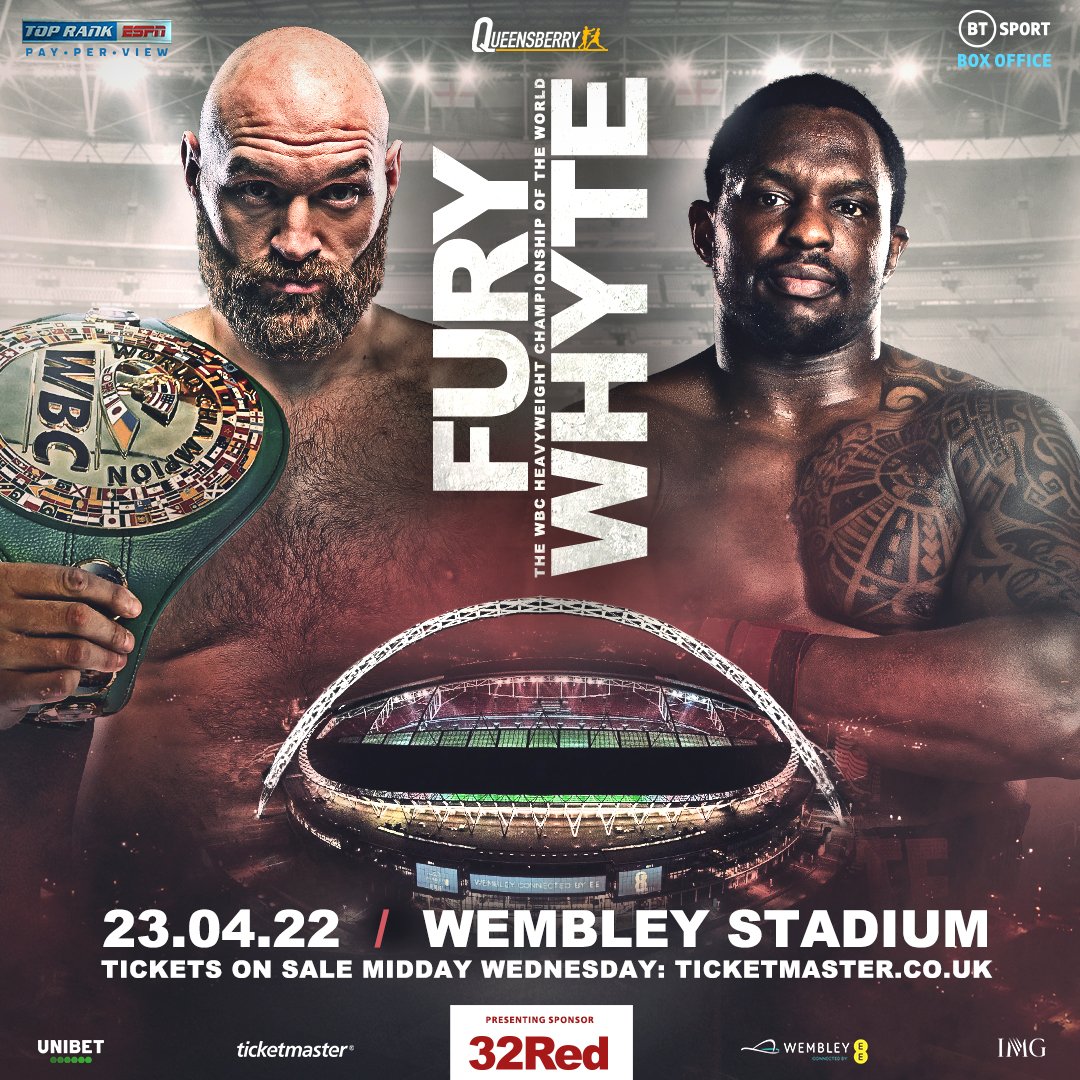 Heavyweight Titans Fury & Whyte Collide at Wembley Stadium – FightPost ...