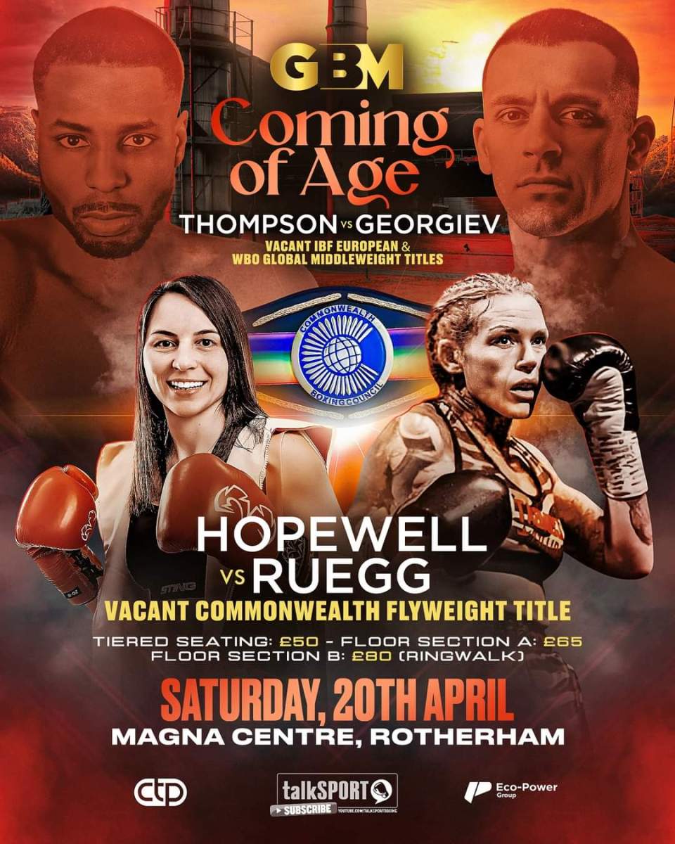 Nicola Hopewell & Gemma Ruegg Clash For The Vacant Commonwealth ...