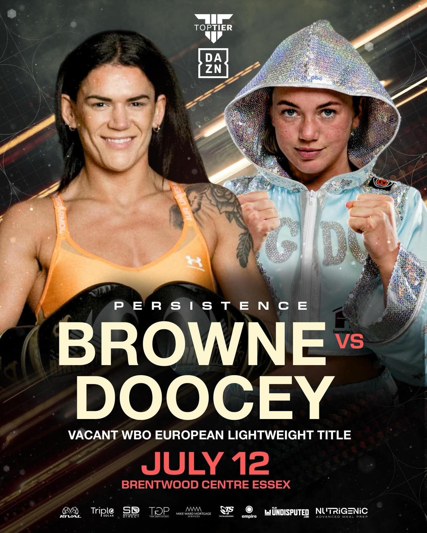 Top Tier Opportunity: Kacie Doocey Fights Shauna Browne For The WBO ...